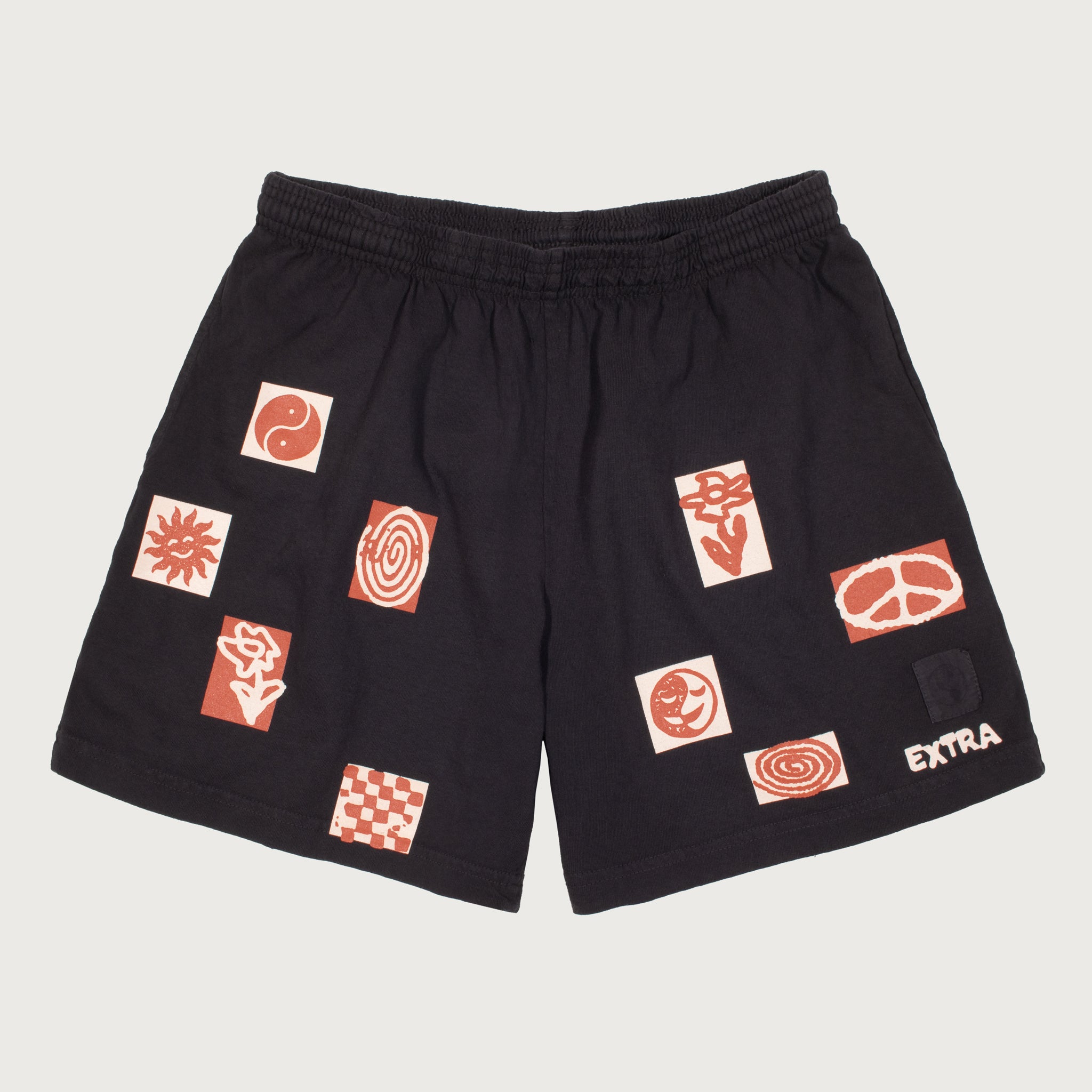 Stamp Shorts - Black – Extra Vitamins
