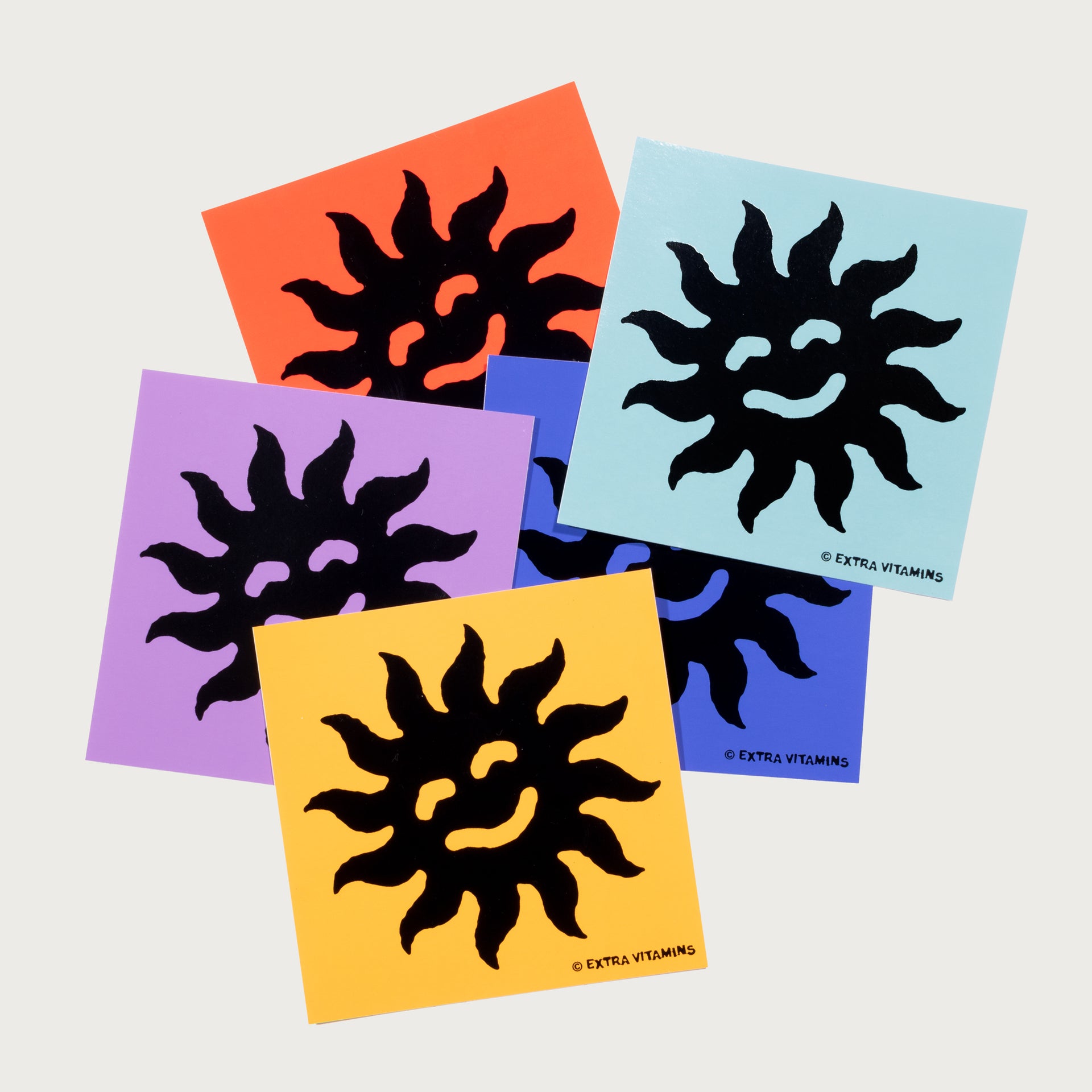 Sun Logo Sticker Pack – Extra Vitamins